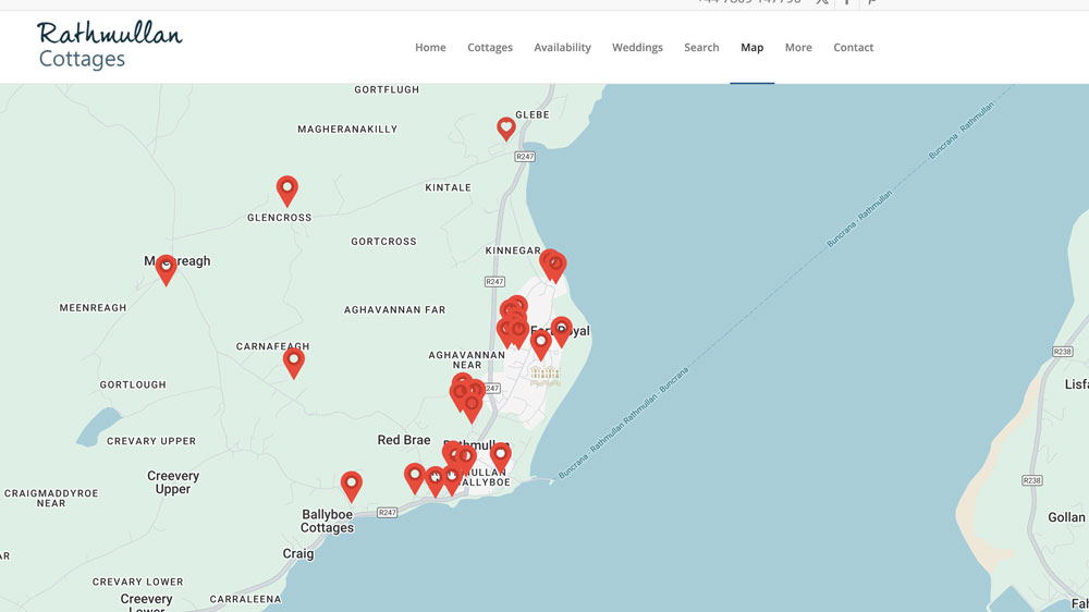 Rathmullan Cottages Map - Rathmullan Cottages